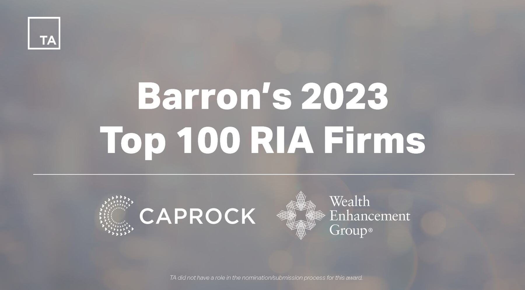 Caprock and Wealth Enhancement Group Earn Ranking on Barron’s “2023 Top ...