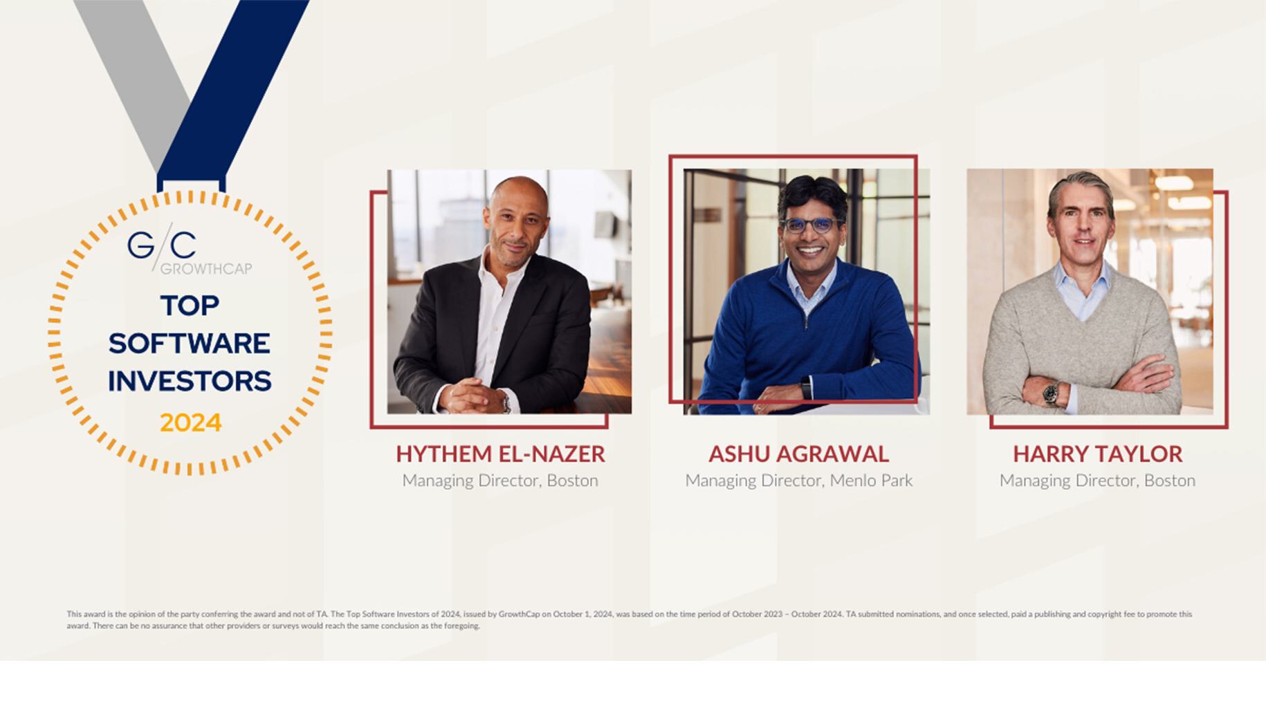 Three TA Managing Directors Named to GrowthCap’s “Top Software ...
